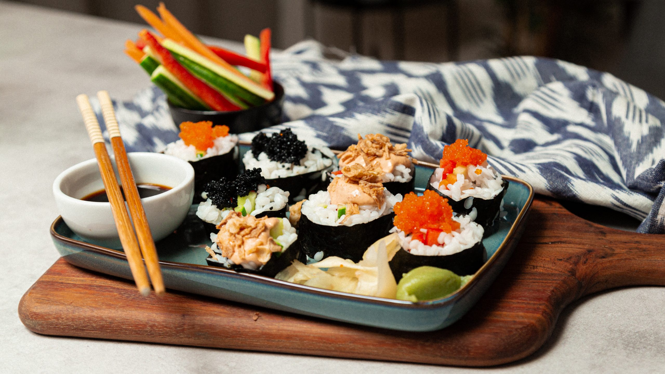 Sushi roll med tang kaviar og chipotle mayonnaise - Nutricia.dk